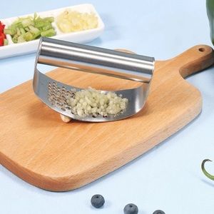 Kitchen | Stainless Steel Garlic Rocker Press Manual Minced Garlic ...